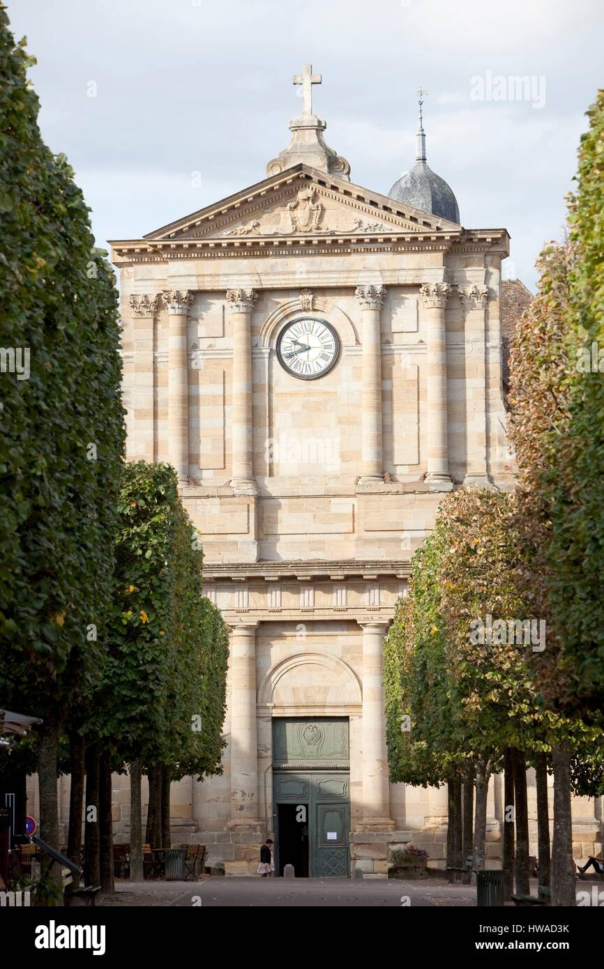 France, Saone et Loire, Autun, Lycee Bonaparte Jesuit chapel Stock ...