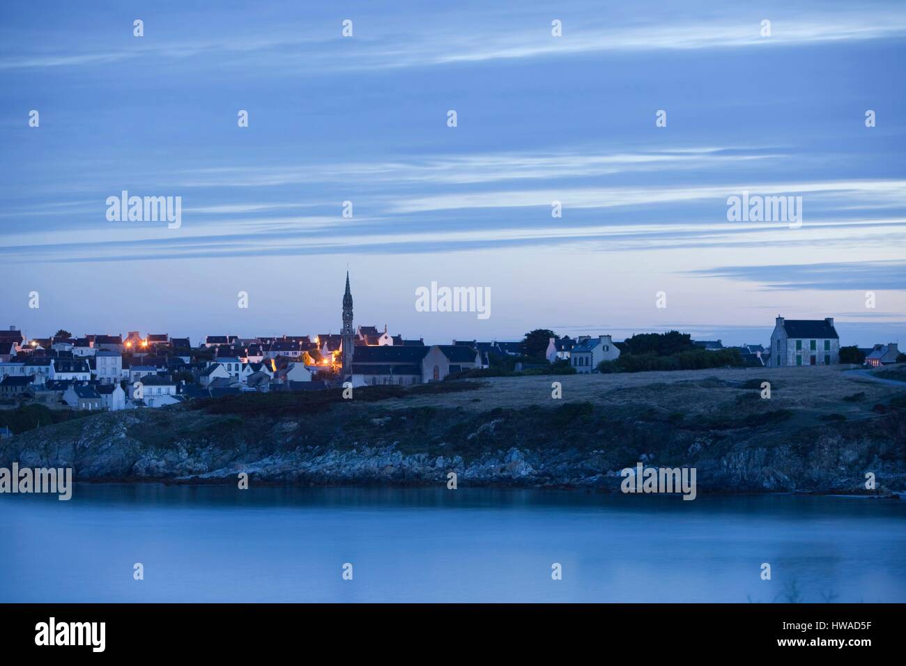 France, Finistere, Ouessant island, Lampaul village Stock Photo - Alamy