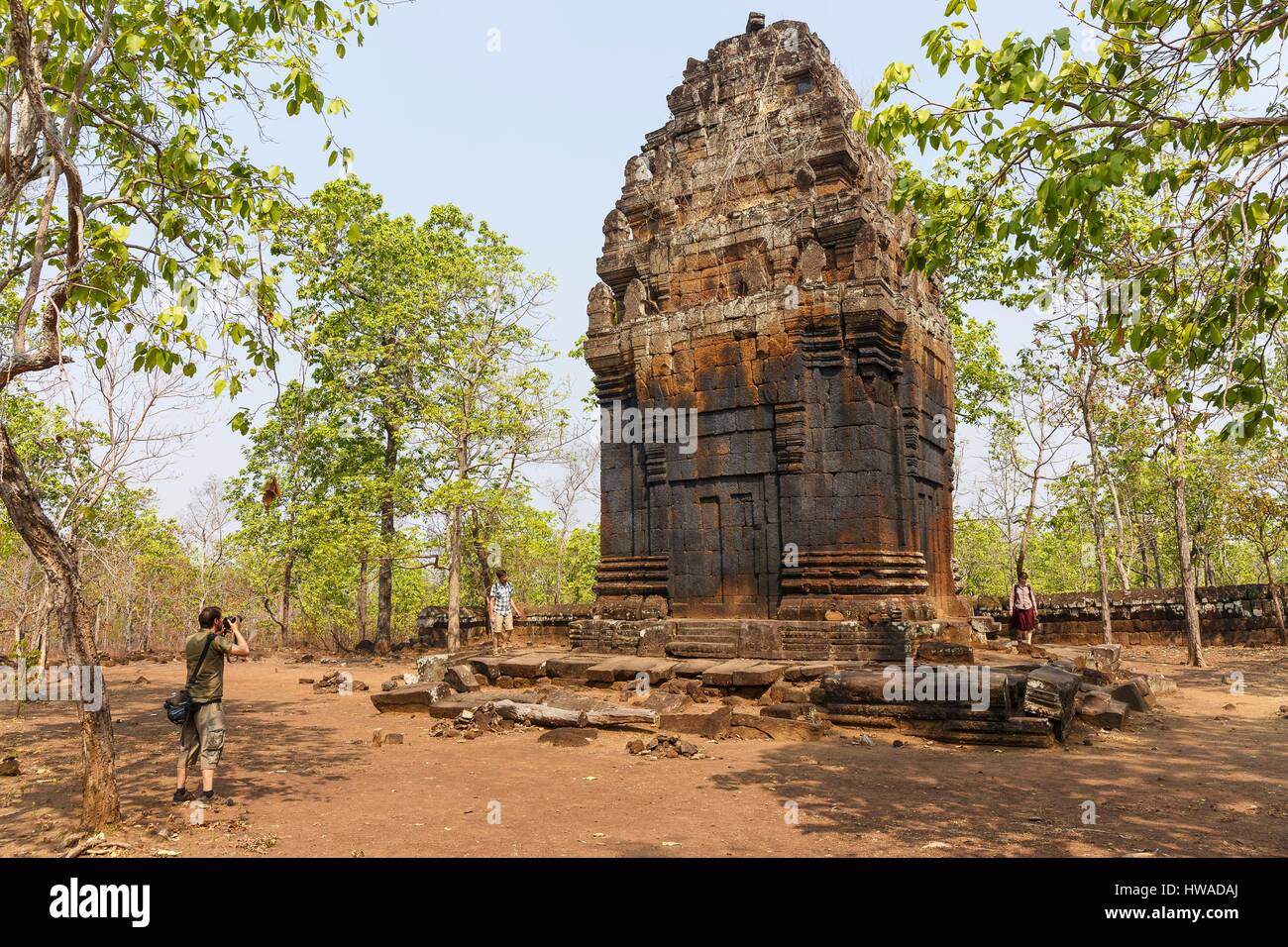 Cambodia, Preah Vihear province, Koh Ker, Prasat Neang Khmau Stock ...