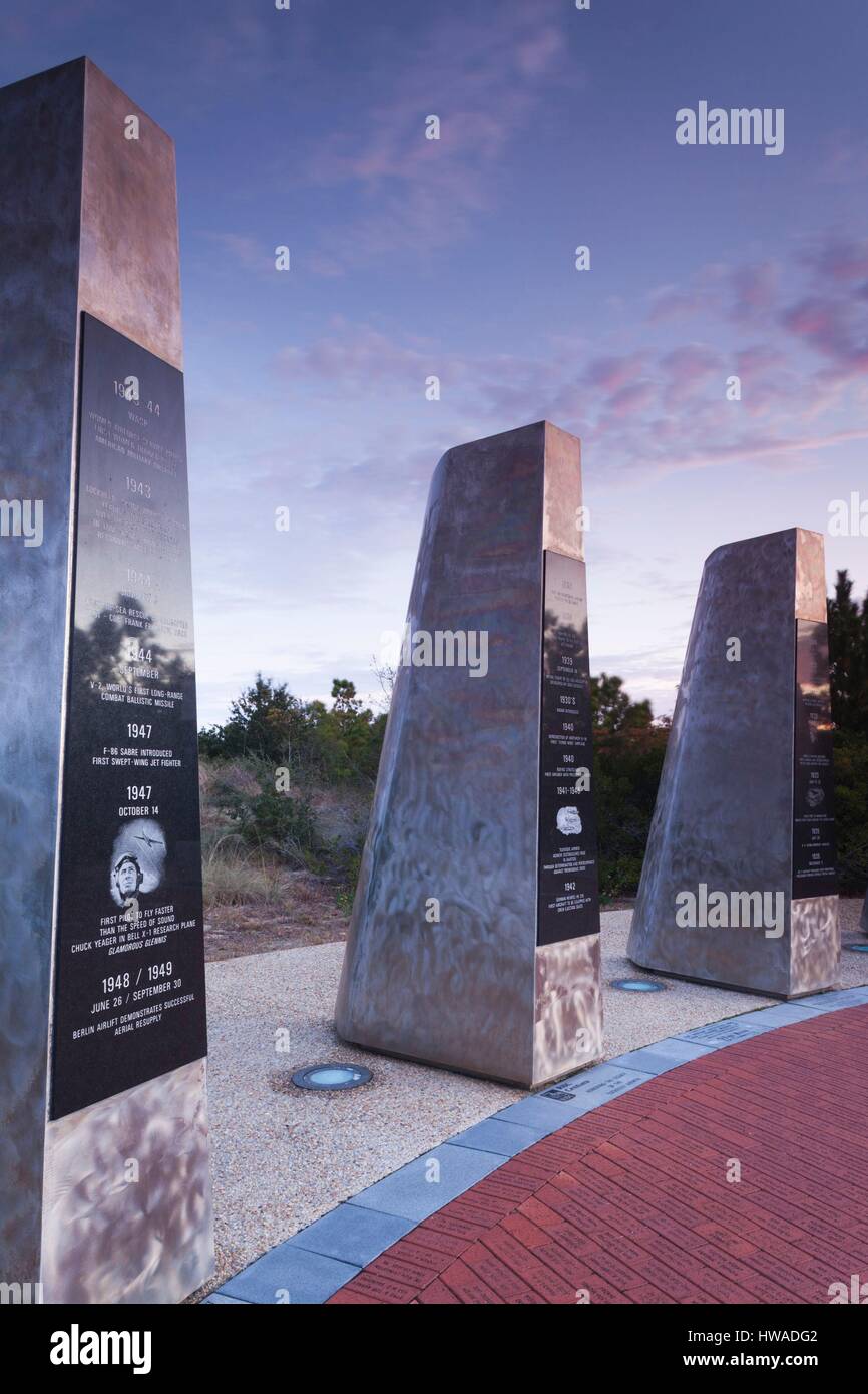 United States, North Carolina, Kitty Hawk, Monument to a Century of ...