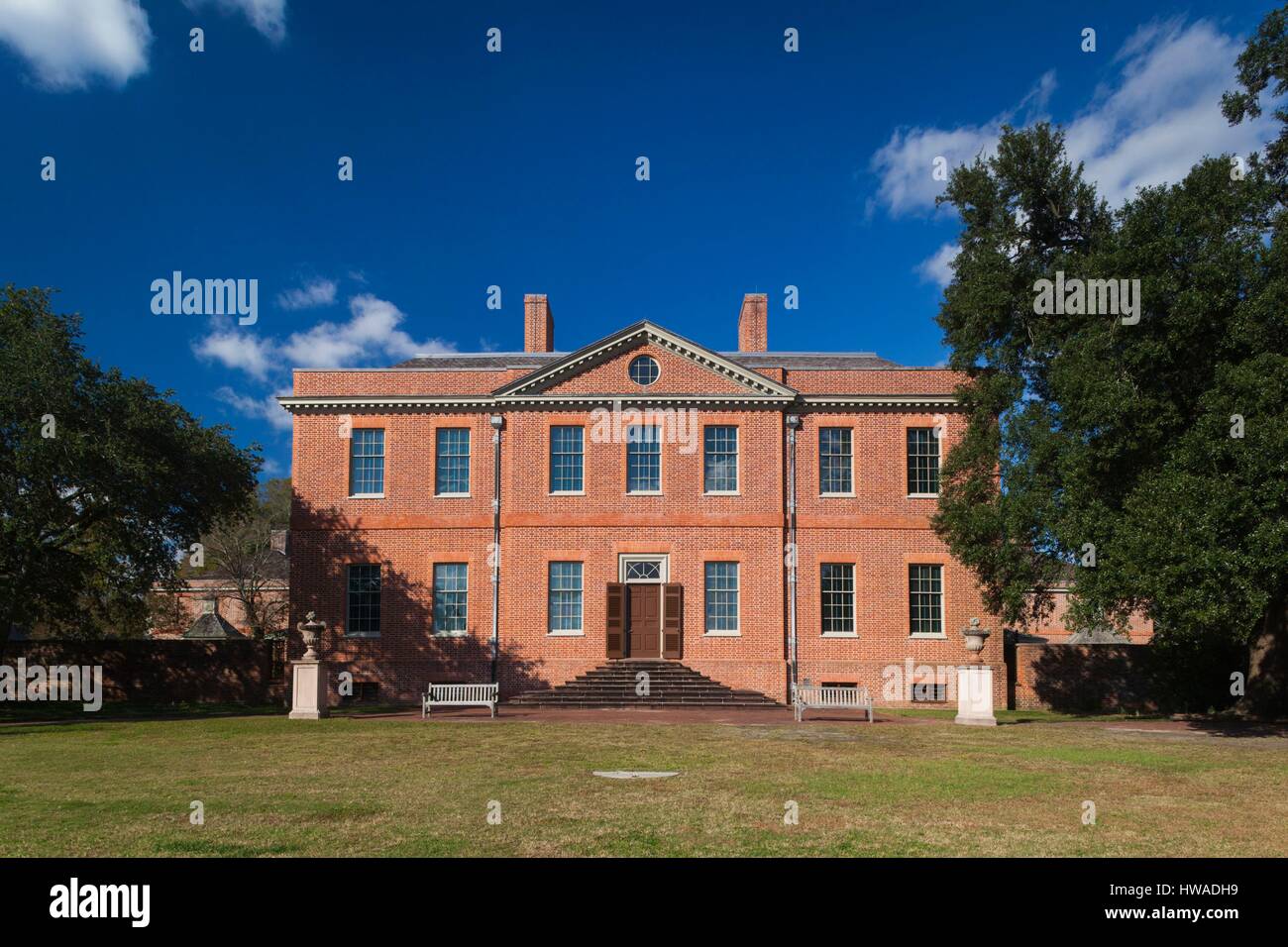United States, North Carolina, New Bern, Tryon Palace, reconstructed ...