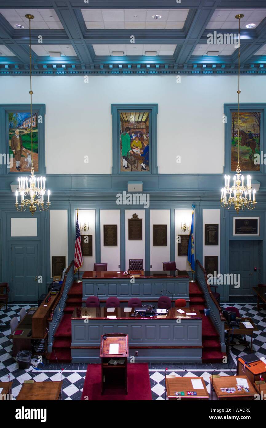 United States, Delaware, Dover, Legislative Hall, Delaware State House ...