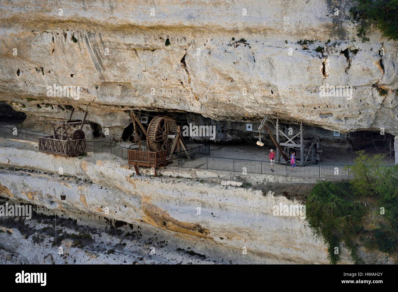 France, Dordogne, Perigord Noir, Vezere Valley, prehistoric site and ...