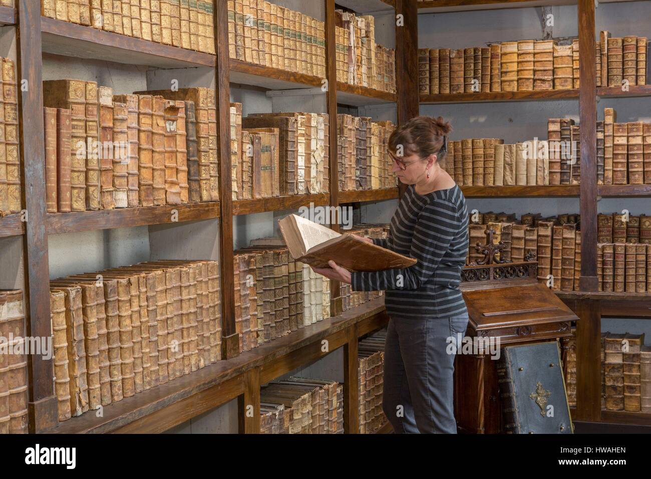 France, Cantal, Saint Flour, Major Seminary library, Diocesan Archives ...