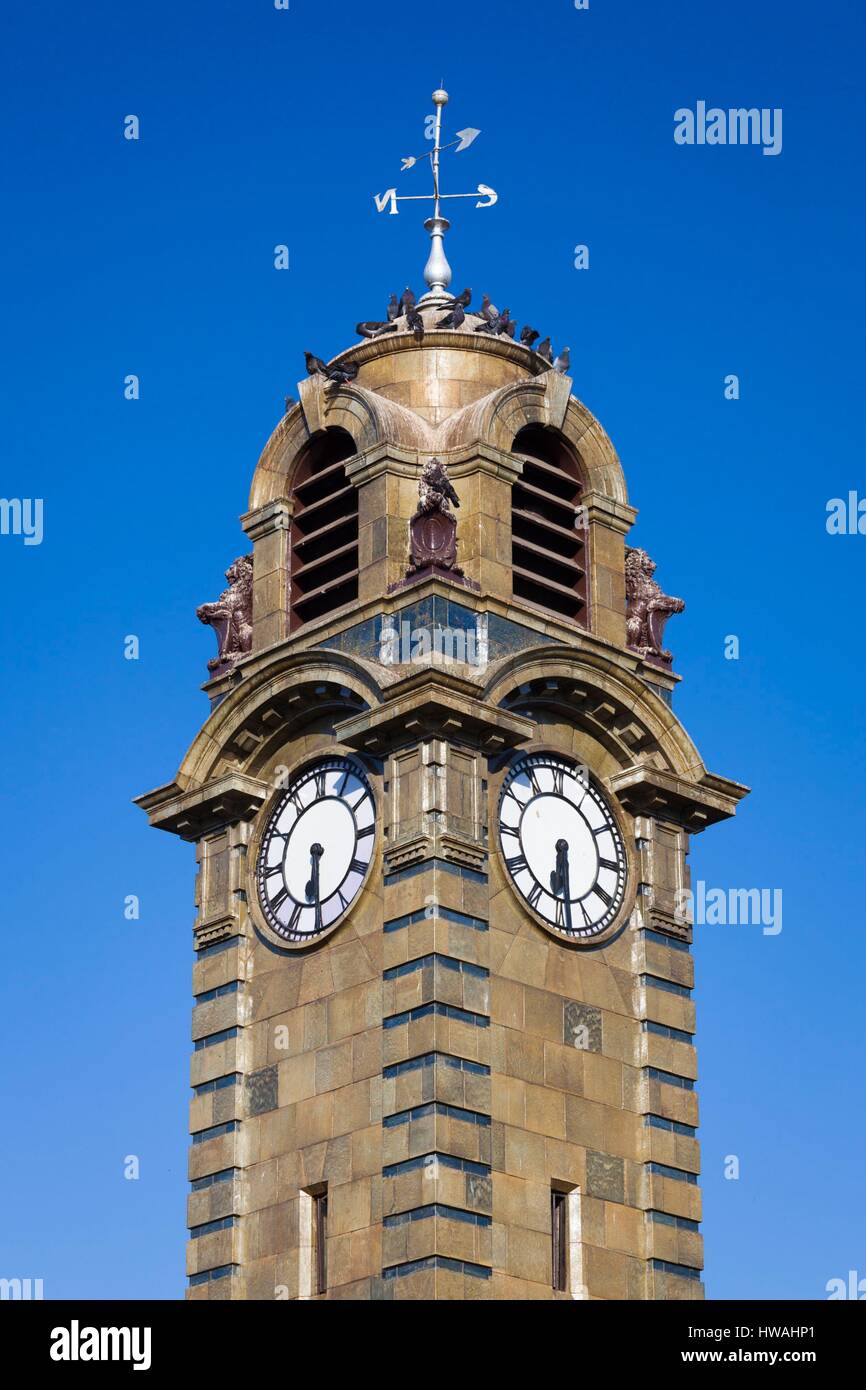 Chile, Antofagasta, Plaza Colon, Torre del Reloj clocktower Stock Photo ...