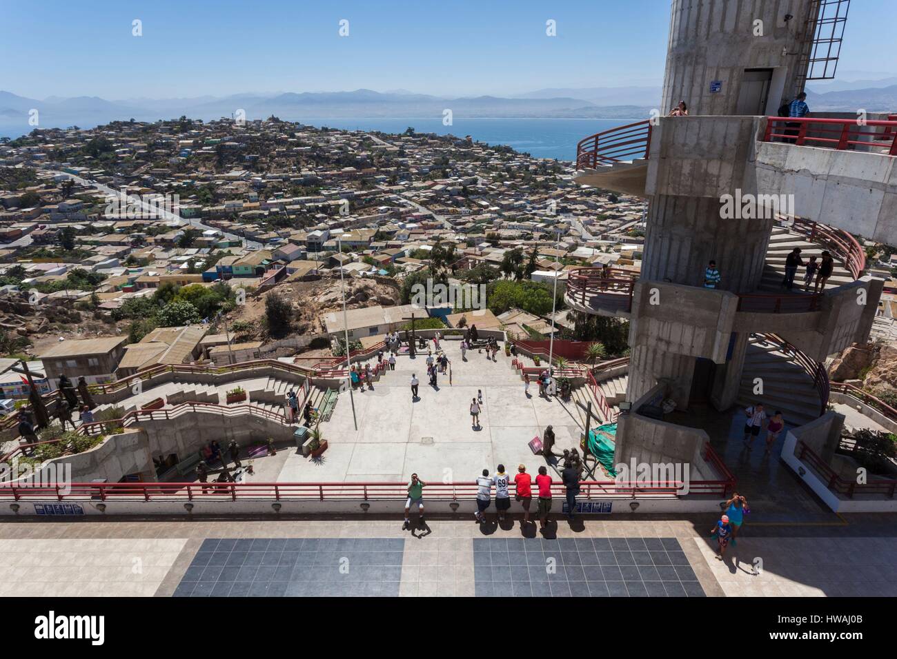 Chile, Coquimbo, Cruz del III Milenio, millenial cross monument Stock ...