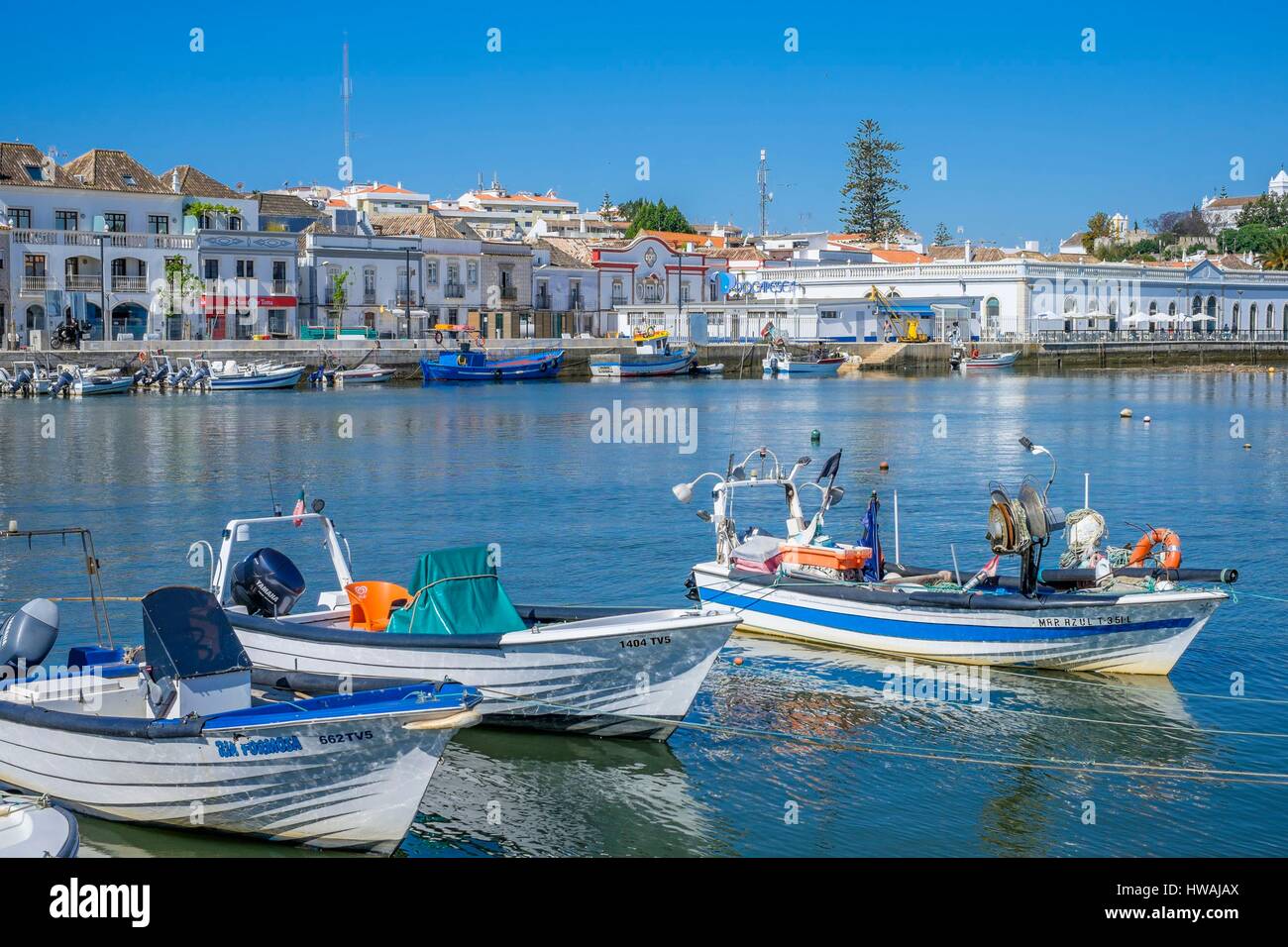 Portugal, Algarve region, Tavira on the edge of Ria Formosa Natural ...