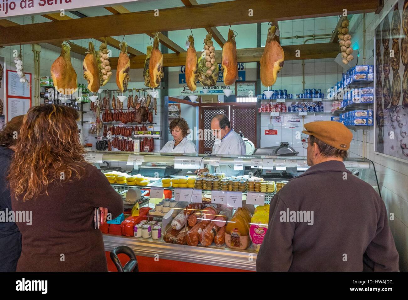 Portugal, Algarve region, Olhao, old town, covered market Stock Photo ...