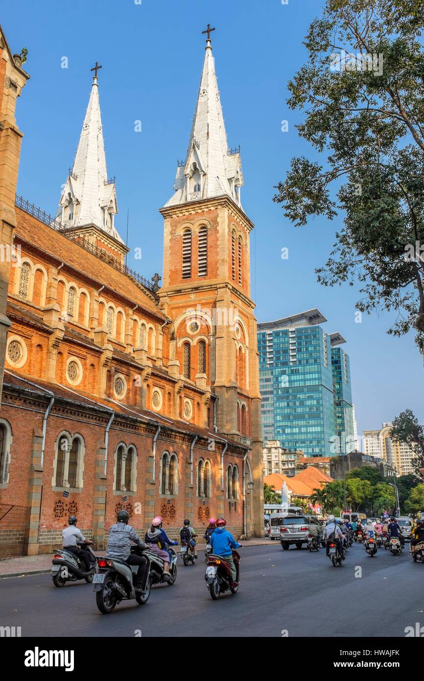 Vietnam, Southeast region, Ho Chi Minh City (Saigon), district 1, Notre ...