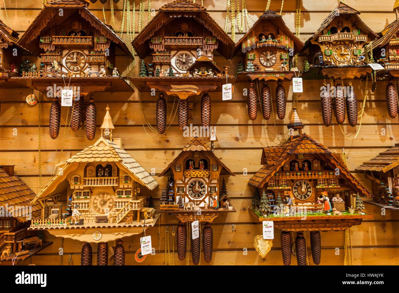 Cuckoo clocks black forest germany hi-res stock photography and images ...