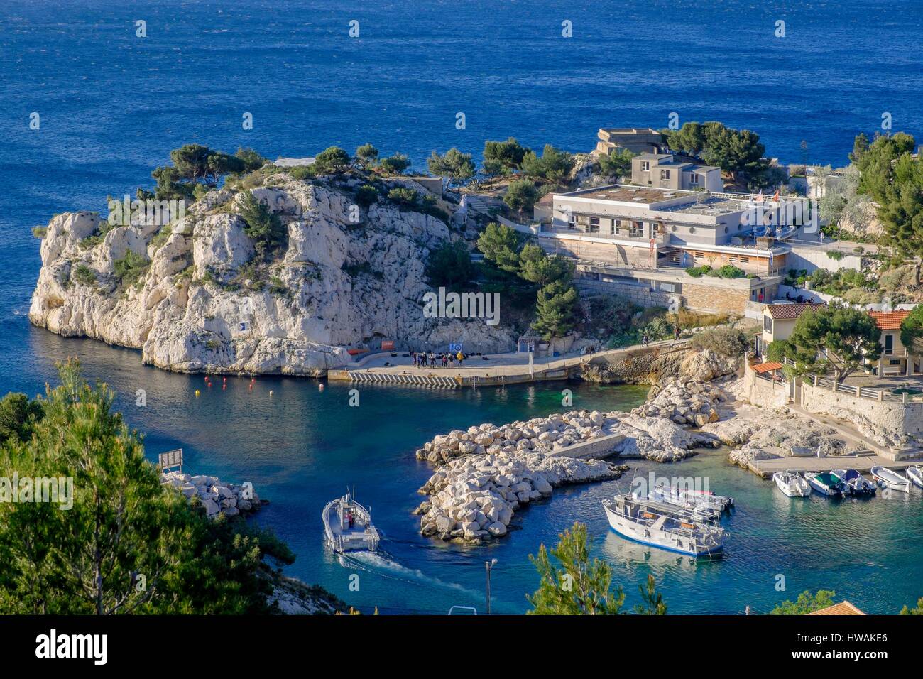 France, Bouches du Rhone, Blue Coast, Le Rove, Niolon Calanque Stock ...