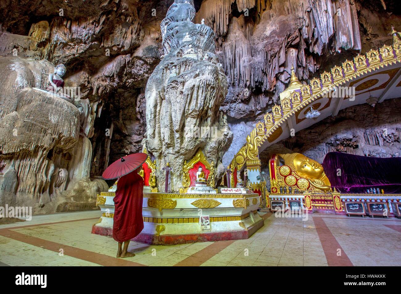 Myanmar, Mandalay State, Mandalay, Datdawtaung Cave Stock Photo - Alamy