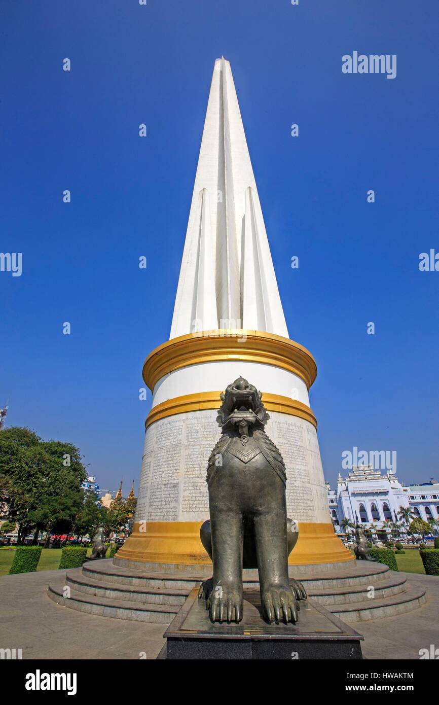 Maha bandula park yangon hi-res stock photography and images - Alamy