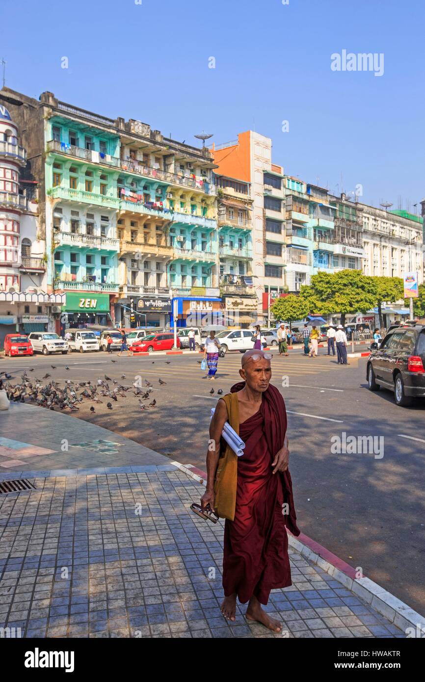 Myanmar, Yangon State, Yangon, downtown Stock Photo - Alamy