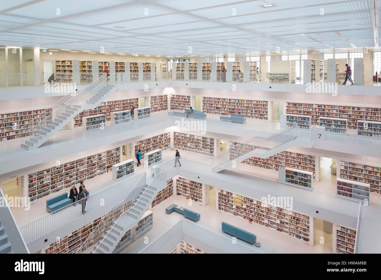Stuttgart library interior hi-res stock photography and images - Alamy