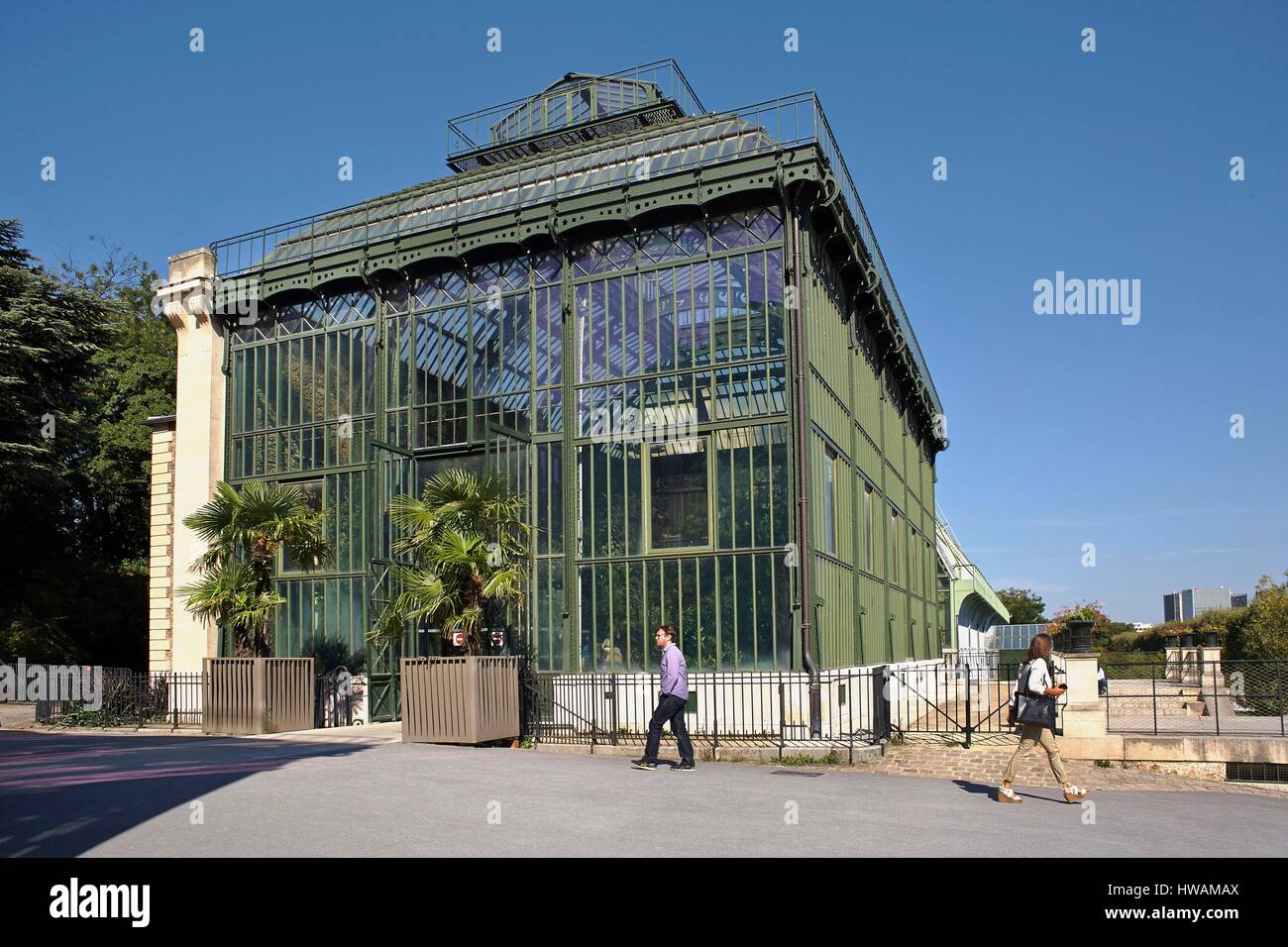 France, Paris, National Museum of Natural History, Large greenhouses of ...