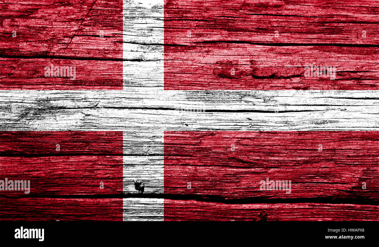 Flag of Denmark background old retro effect,close up Stock Photo - Alamy