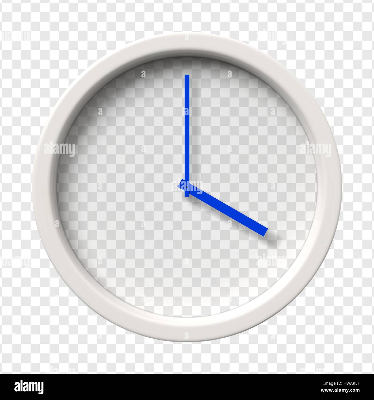 Realistic Wall Clock Stock Vector Image & Art - Alamy