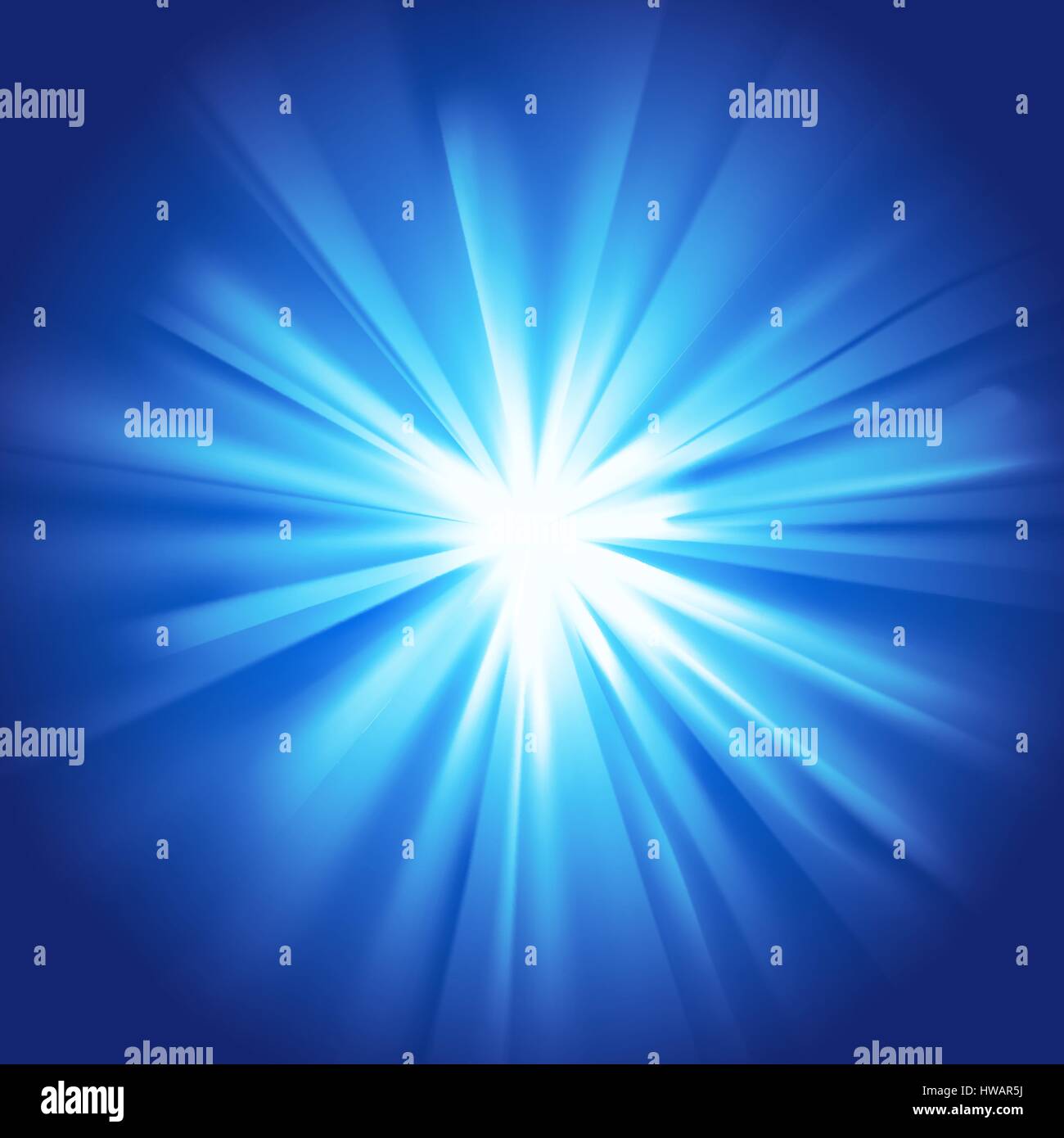 Glowing Light Blue Burst Stock Vector Image And Art Alamy