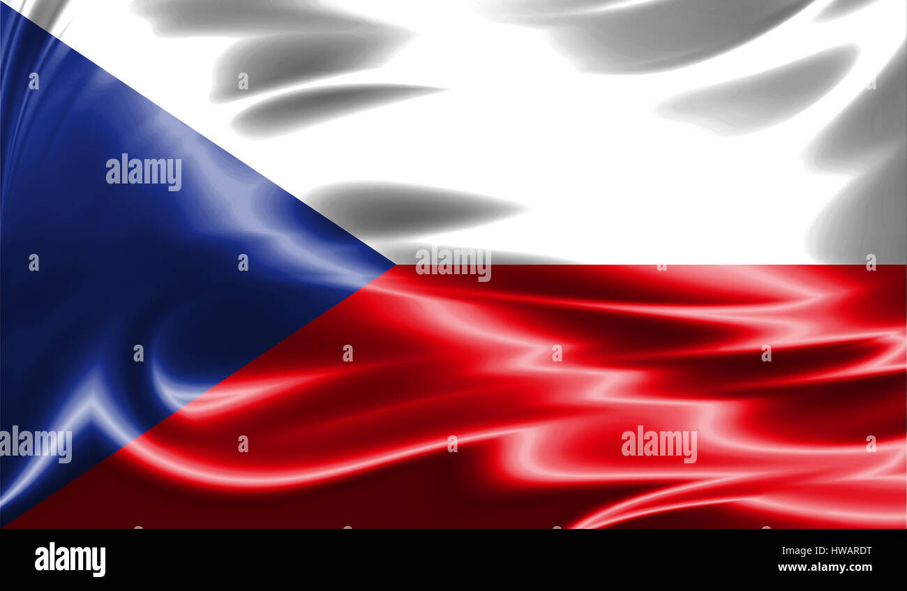 Grunge colorful background, flag of the Czech Republic. Close-up ...