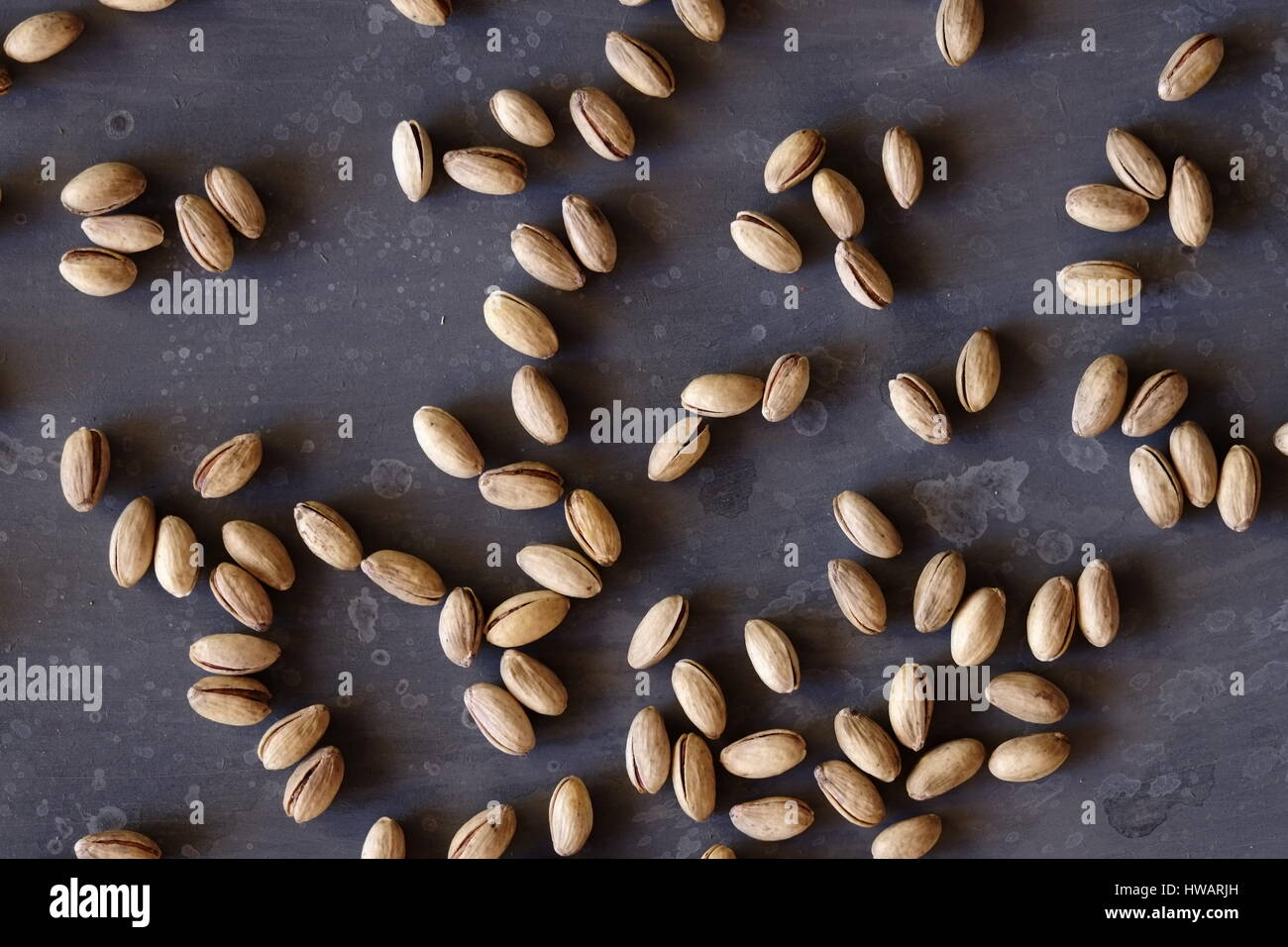 Top View of Raw Pistachios – Natural Food Background Stock Photo - Alamy