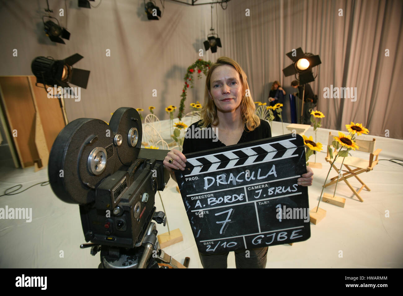 building a set for the TV programme Stock Photo - Alamy