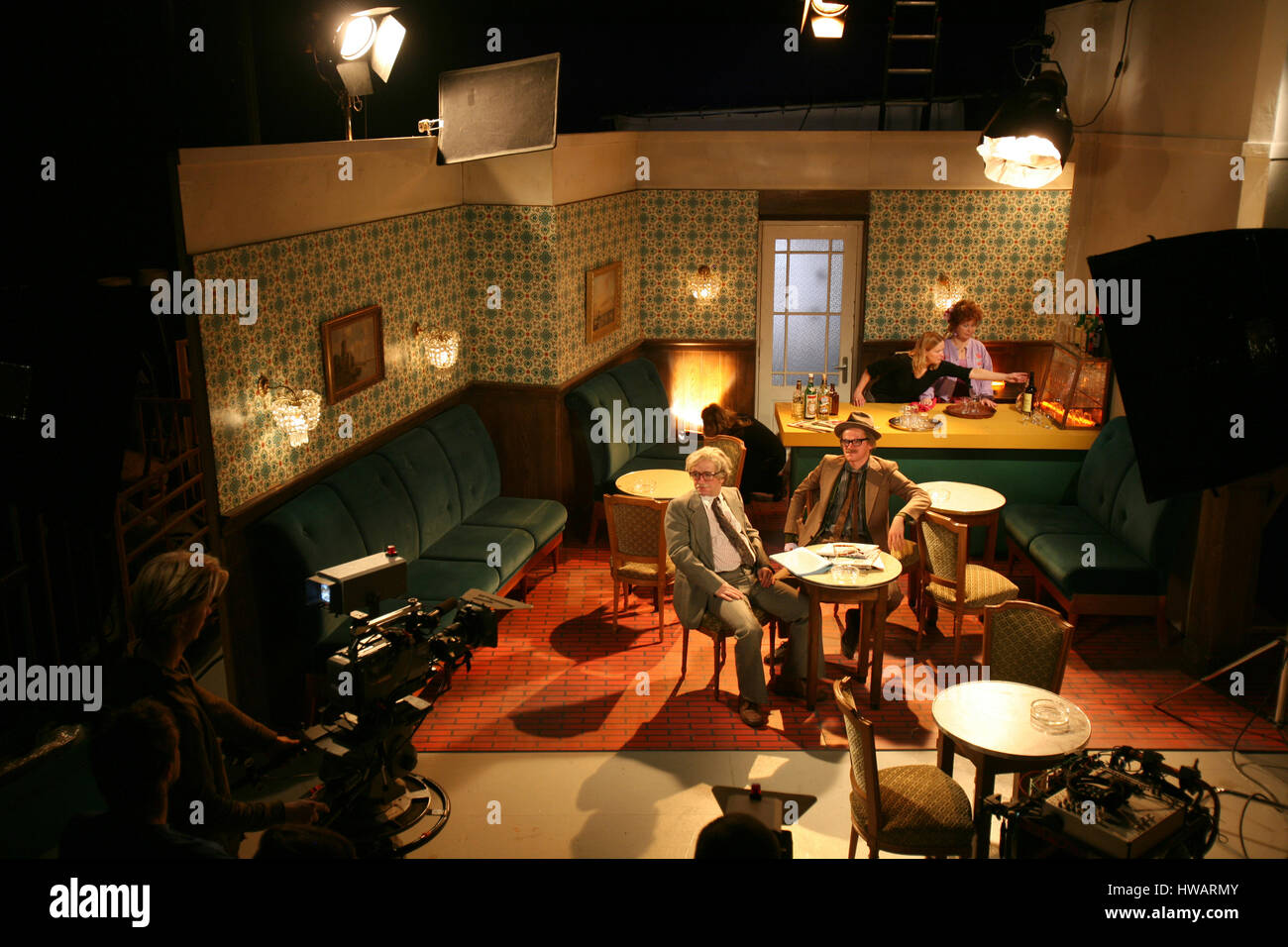 building a set for the TV programme Stock Photo - Alamy