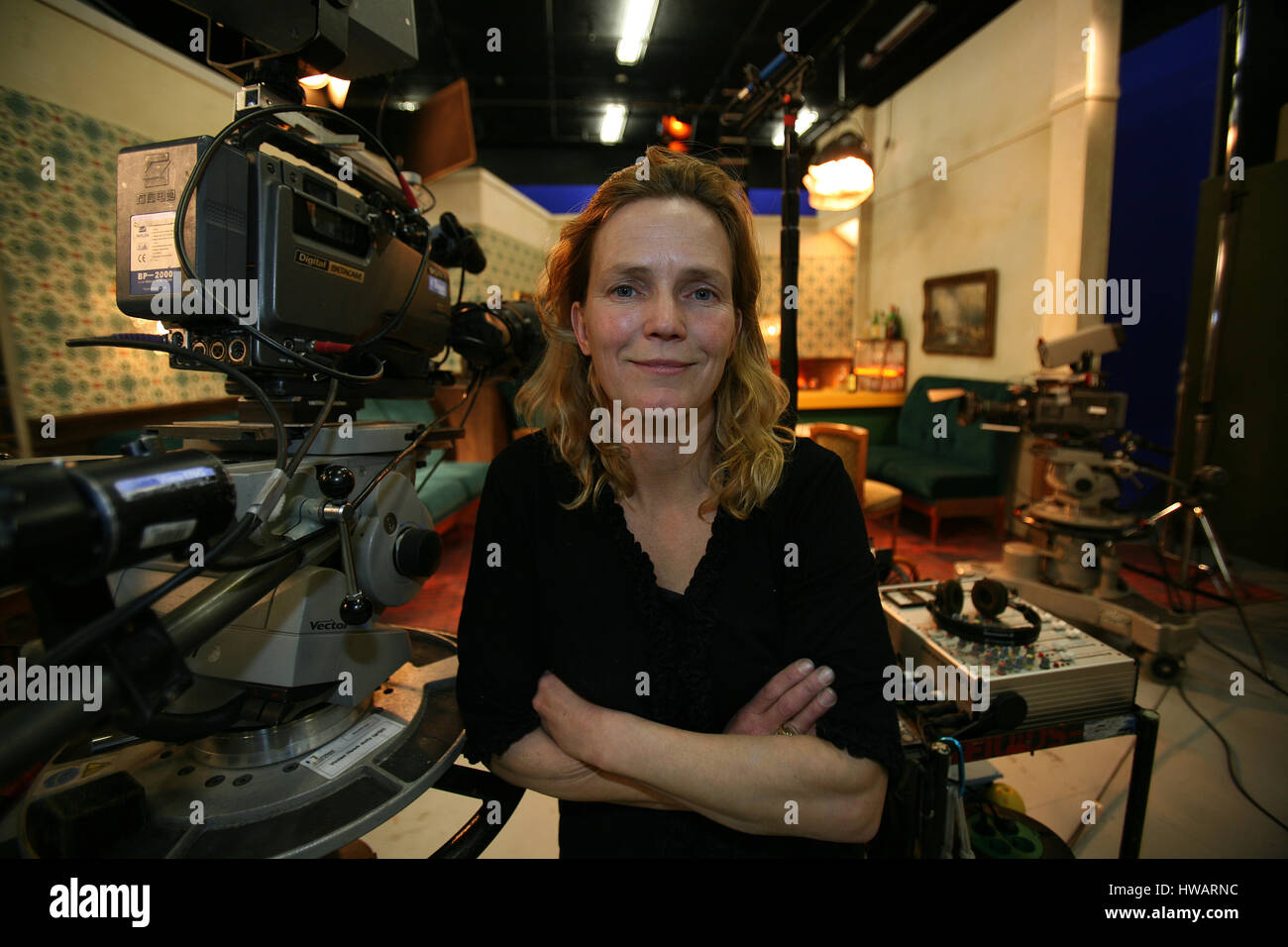 building a set for the TV programme Stock Photo - Alamy