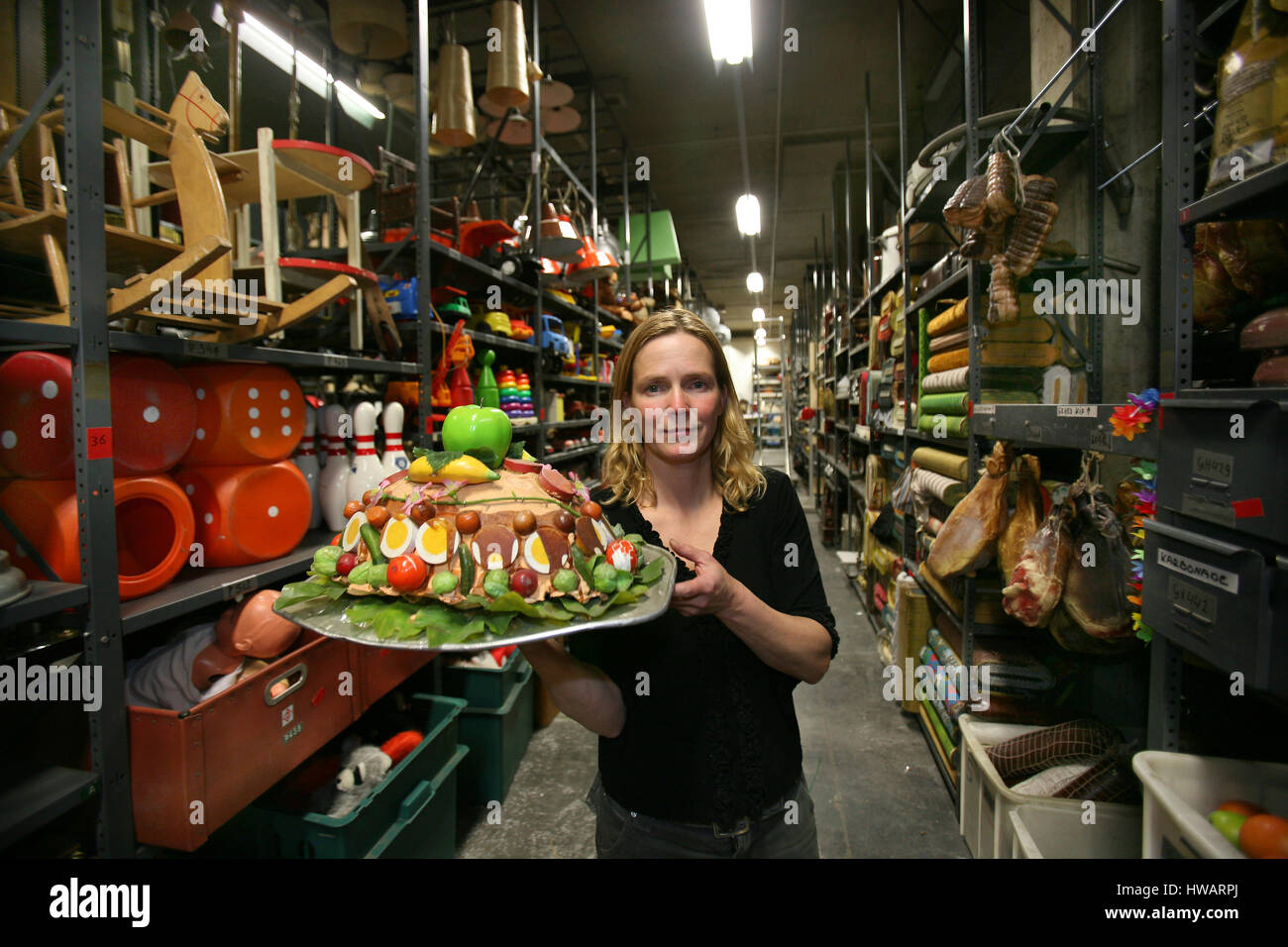 building a set for the TV programme Stock Photo - Alamy
