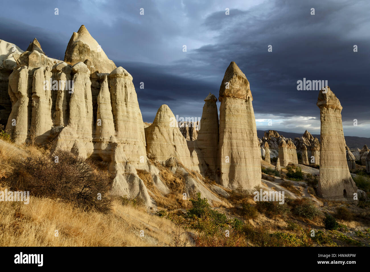 Fairy chimneys, Love Valley, Cappadocia, Turkey Stock Photo - Alamy