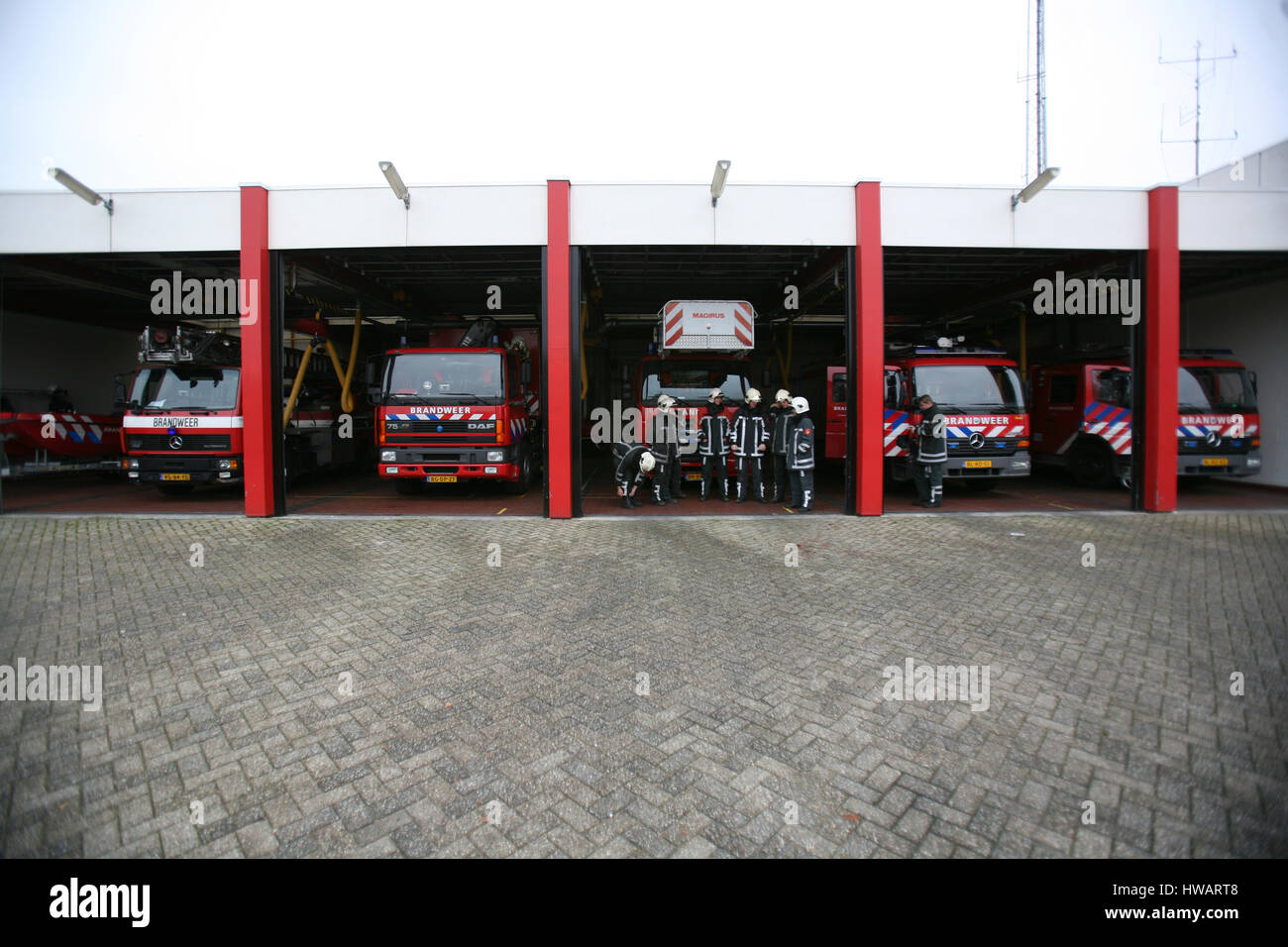 firefighters station in Holland Stock Photo - Alamy