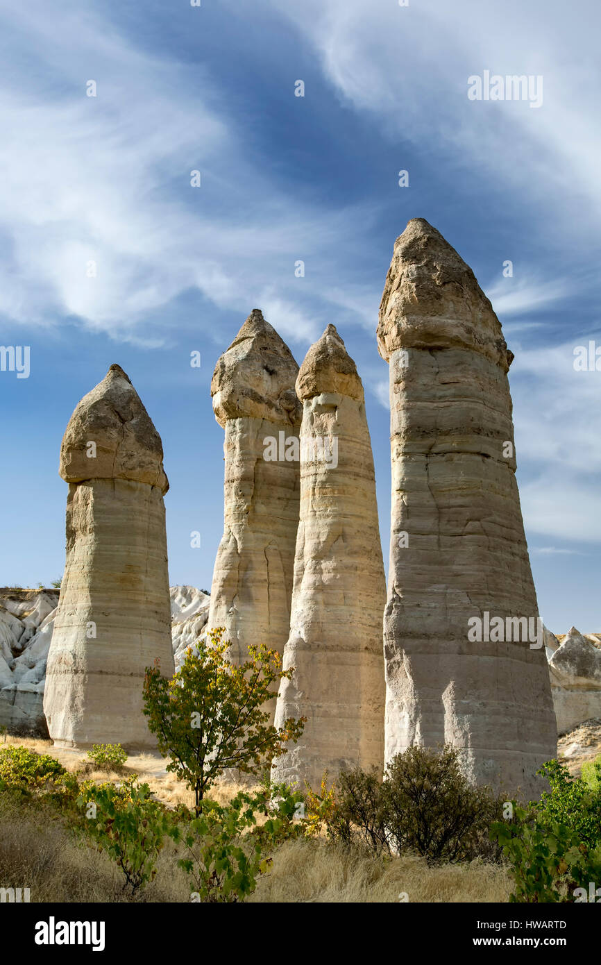 Fairy chimneys, Love Valley, Cappadocia, Turkey Stock Photo - Alamy