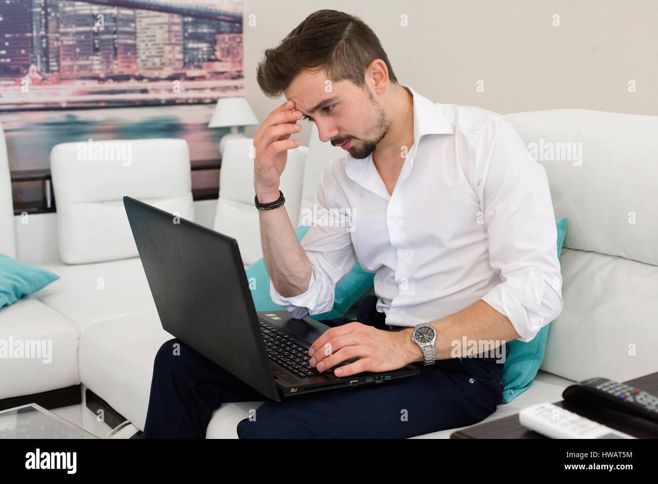 White shirt work hi-res stock photography and images - Alamy