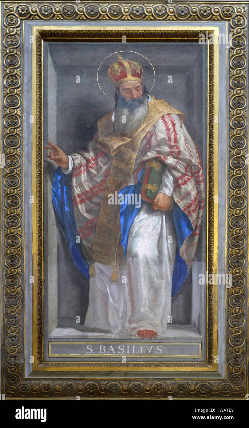 Saint Basil of Caesarea, also called Basil the Great painting in Santa ...
