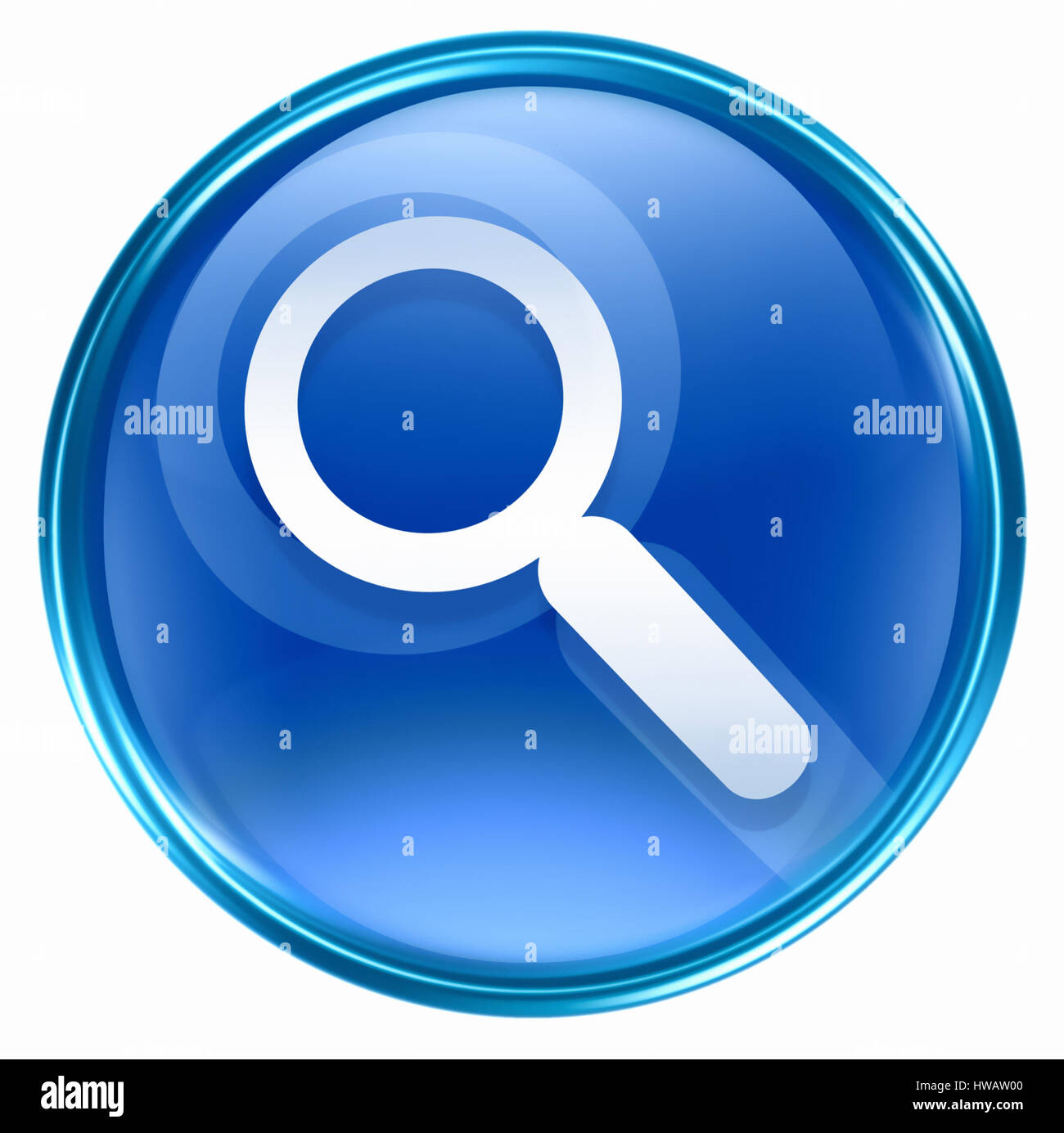 Search Button Icon Blue