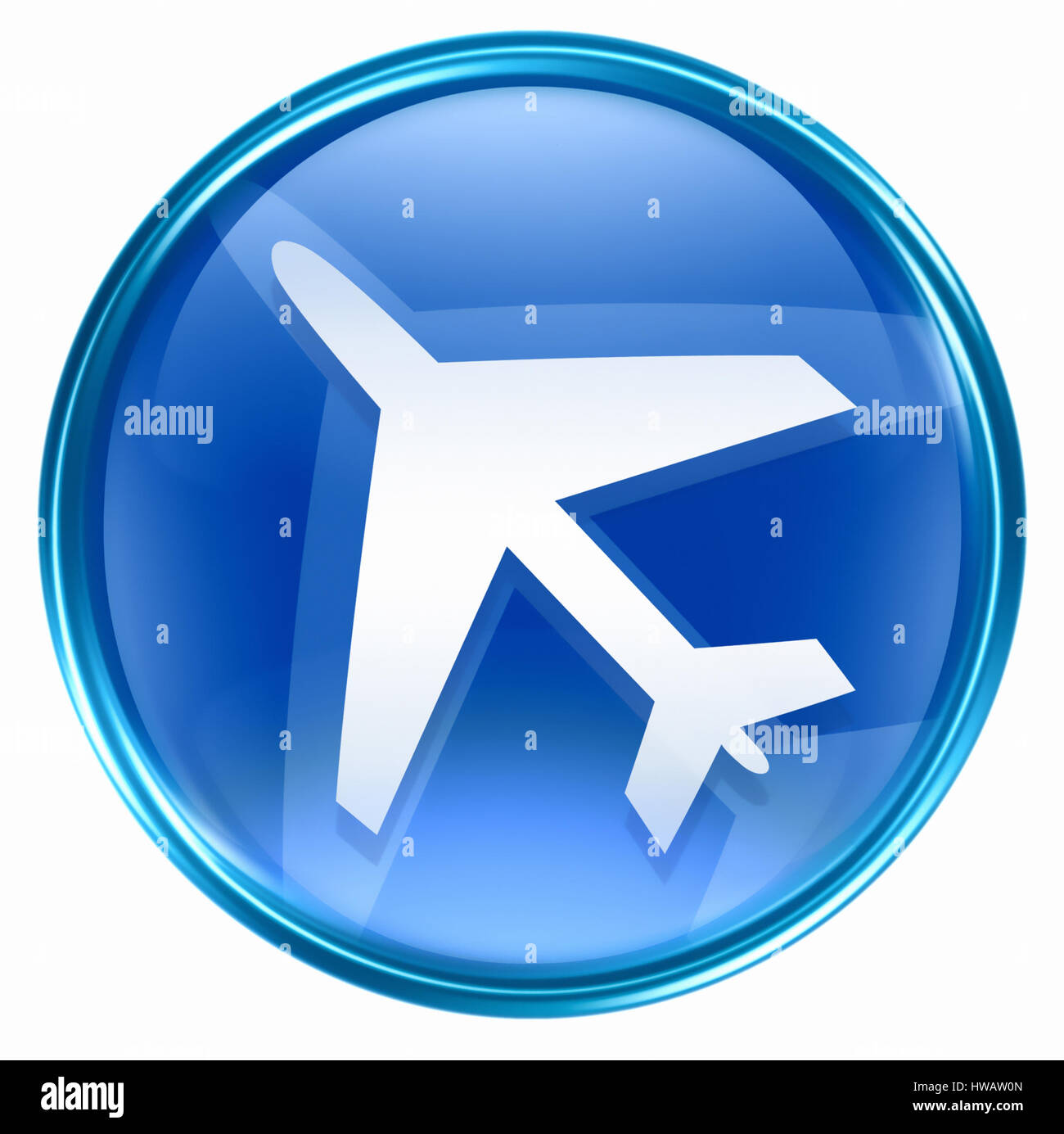 Information icon blue, isolated on white background Stock Photo - Alamy