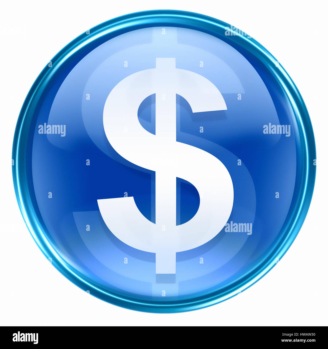 Dollar Sign Icon Blue