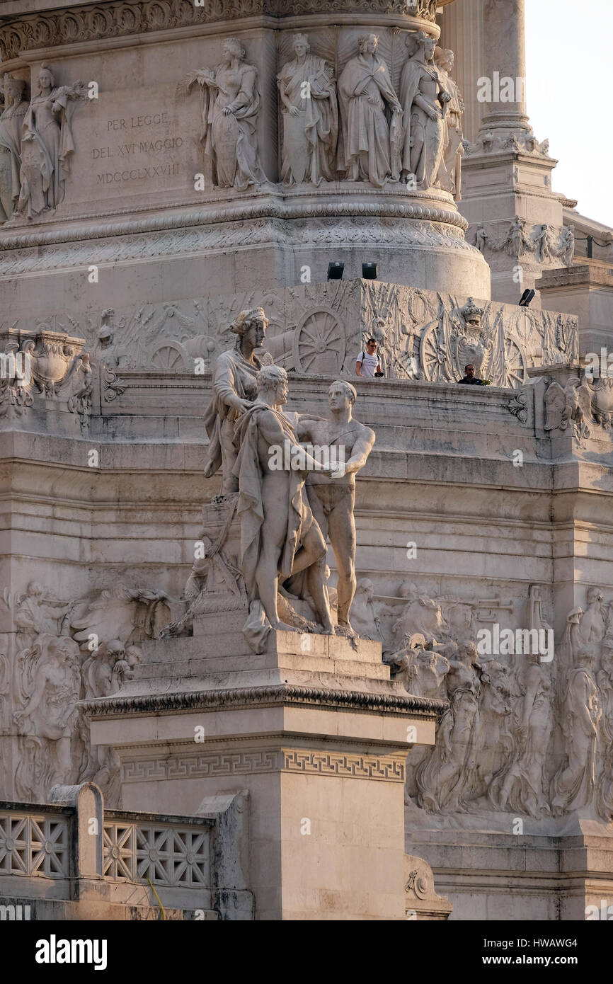 Statue on altare della patria hi-res stock photography and images - Alamy