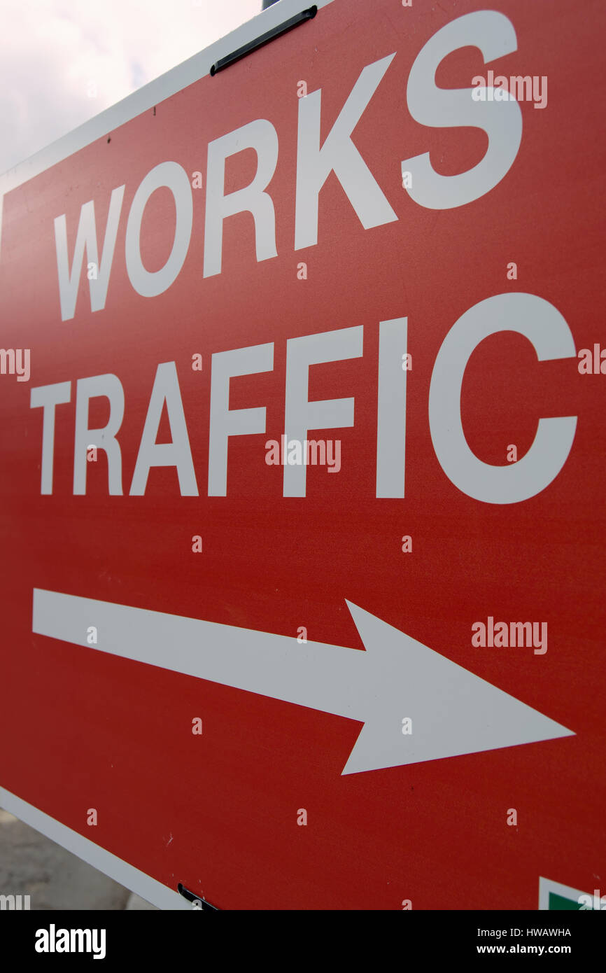 Traffic sign arrow pointing right hi-res stock photography and images ...