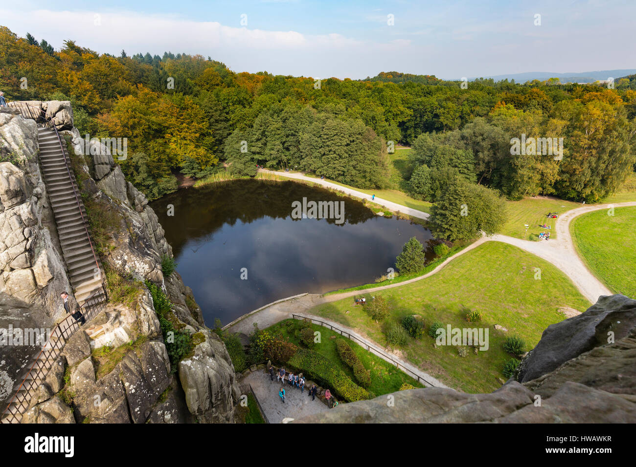 HORN-BAD MEINBERG - OCTOBER 04: View from the famous sandstone rock ...