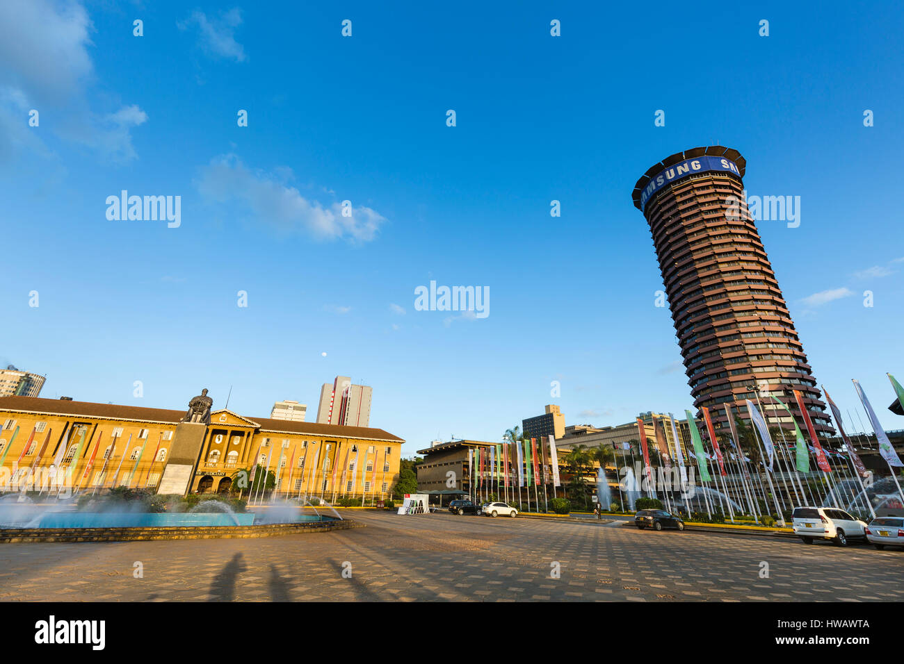 Nairobi, Kenya - December 23: The Kenyatta International Conference ...