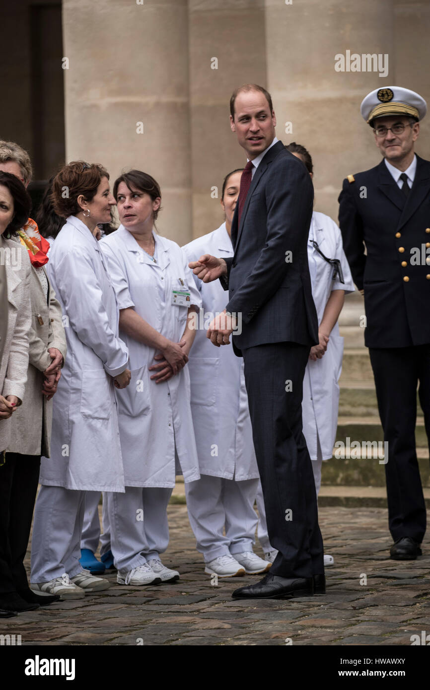 18th March 2017 Parice France Britain's Prince William, Duke of ...