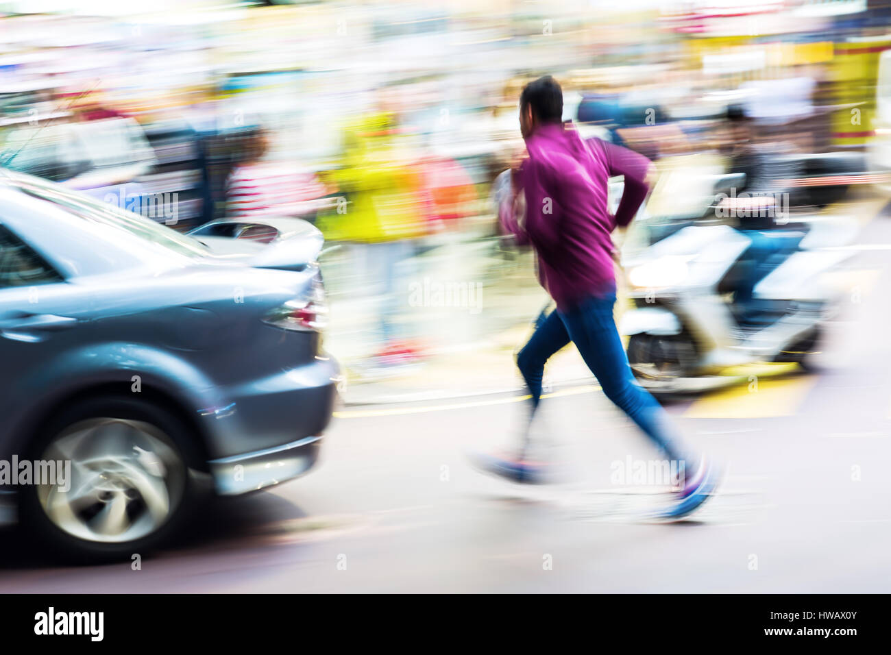 Man in motion hi-res stock photography and images - Alamy