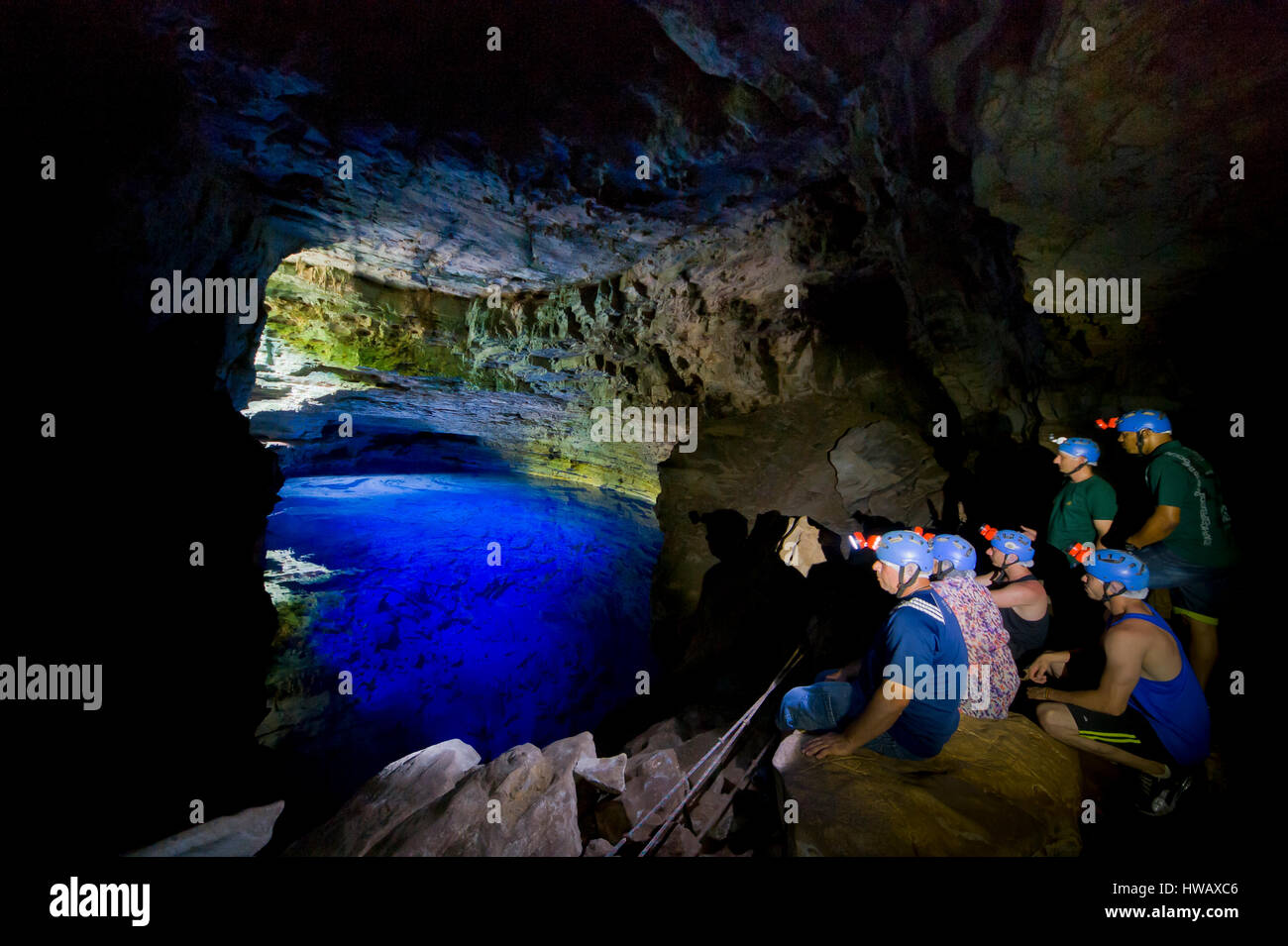 Poço Encantado one of the tourist attraction of Chapada Diamantina ...