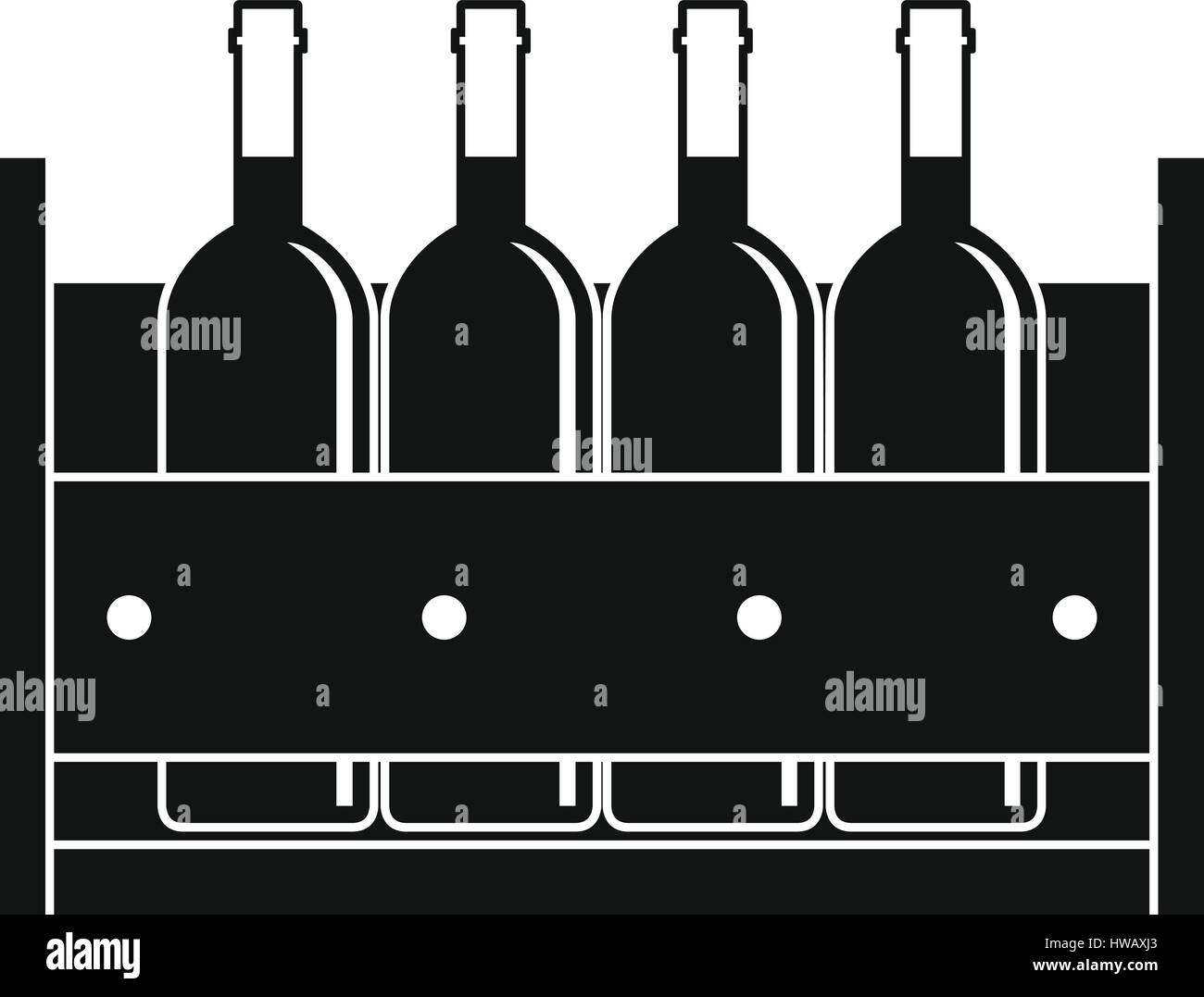 Crate of bottles Stock Vector Images - Alamy
