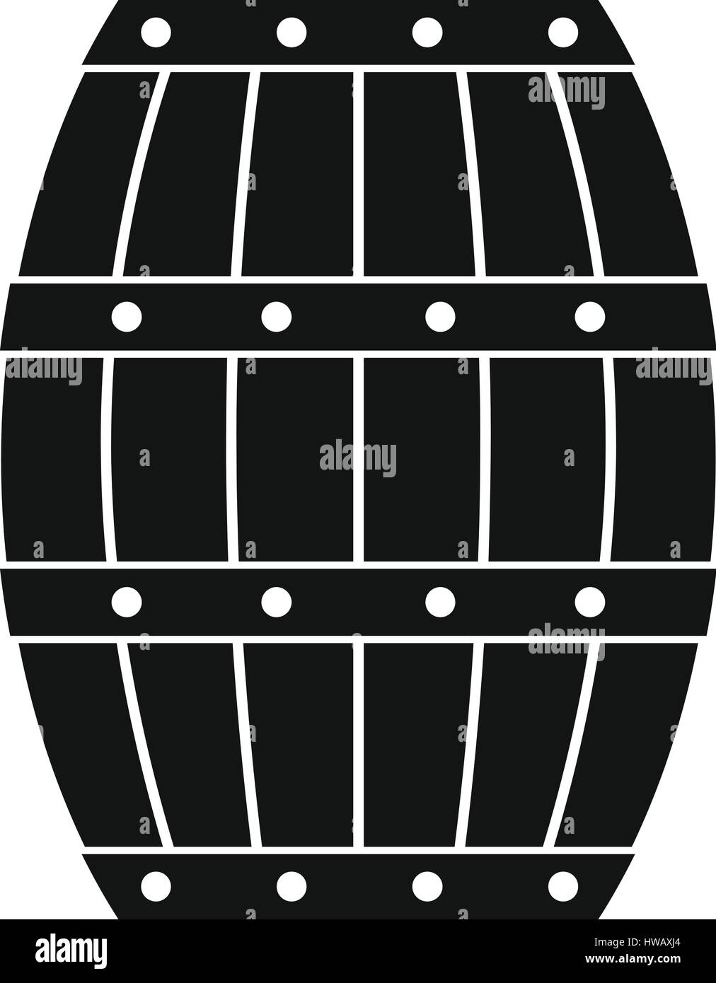 Oak barrel aging fermentation cellar Stock Vector Images - Alamy