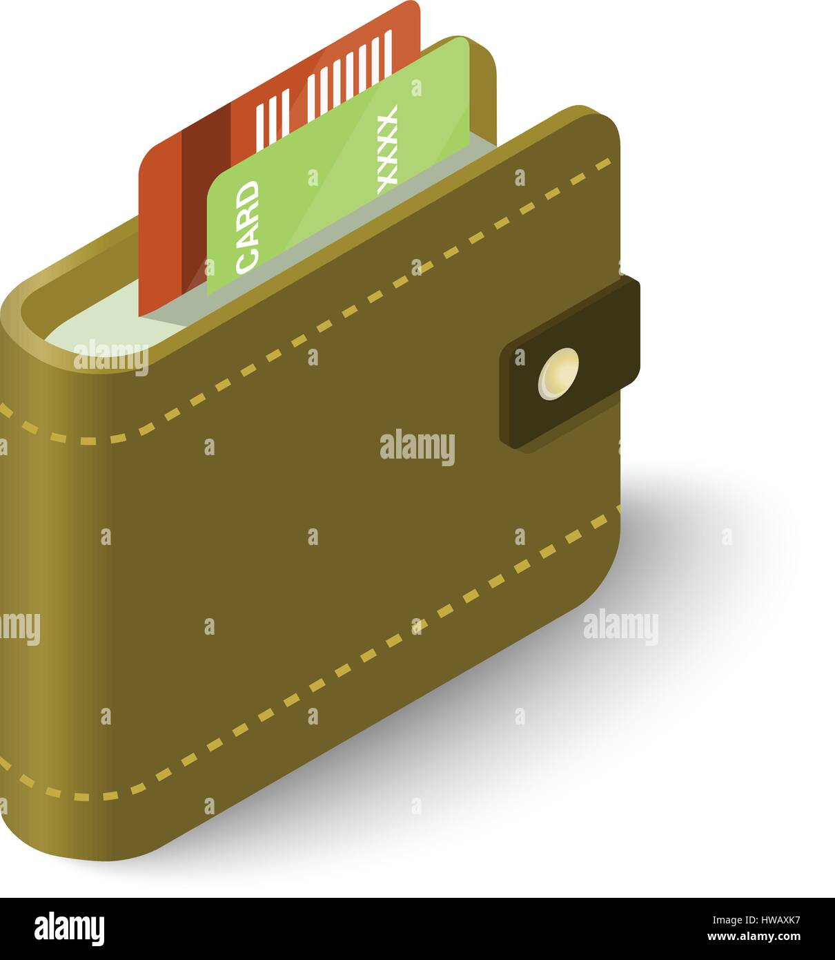 3d wallet credit cards Stock Vector Images - Alamy