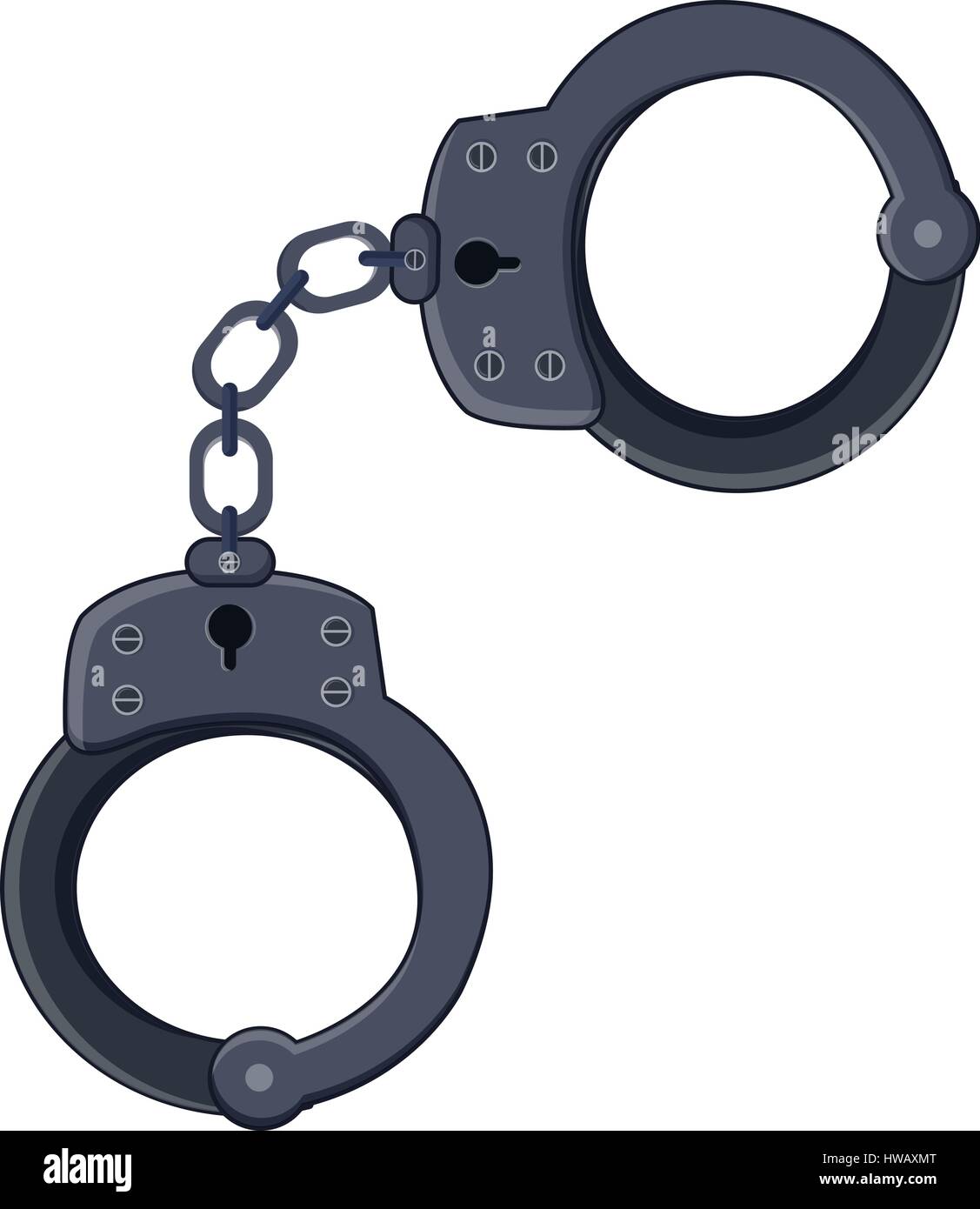 Handcuff lock icon cartoon Cut Out Stock Images & Pictures - Alamy