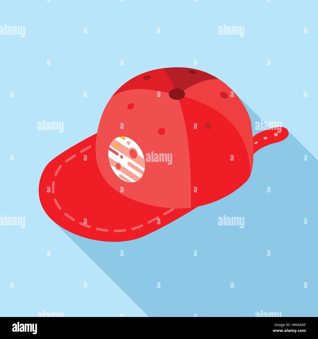Teenager with red cap Stock Vector Images - Alamy