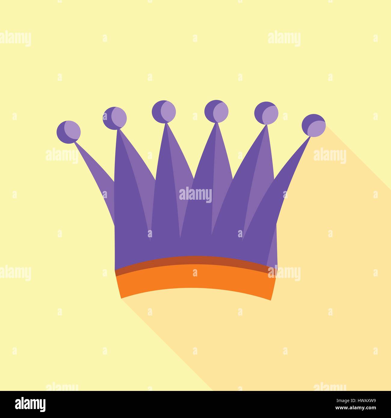 Violet queen crown icon, flat style Stock Vector Image & Art - Alamy